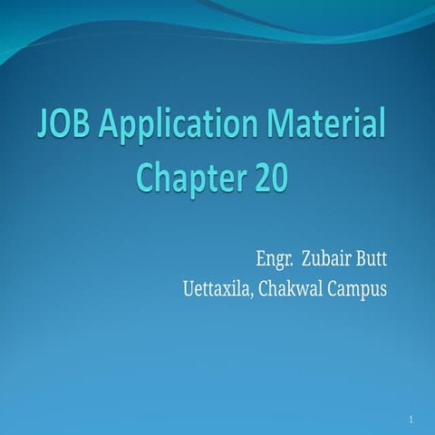 Job Application Material. very informative for those who want to gain ...