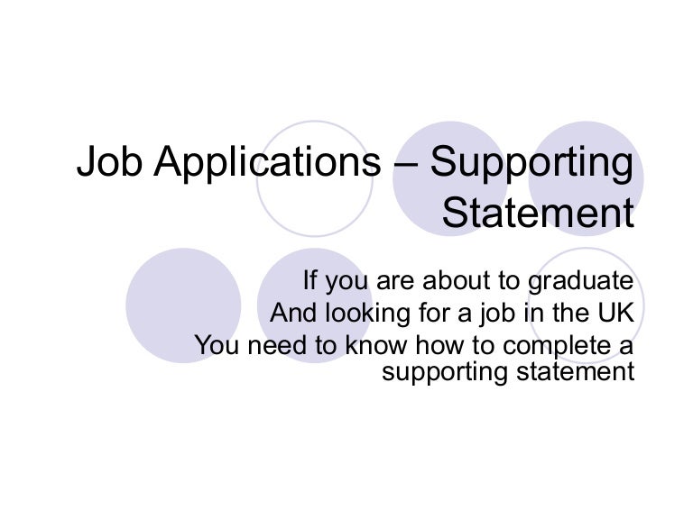 job-applications-supporting-statement-uk