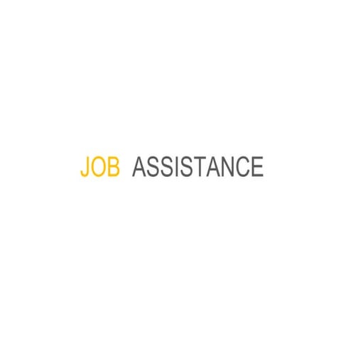 Job assistance | PDF
