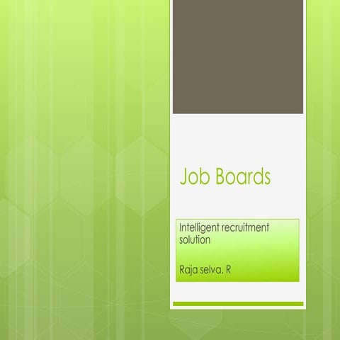Job boards | PPT