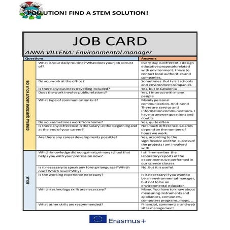 Job card villena. environmental manager 1 | DOCX