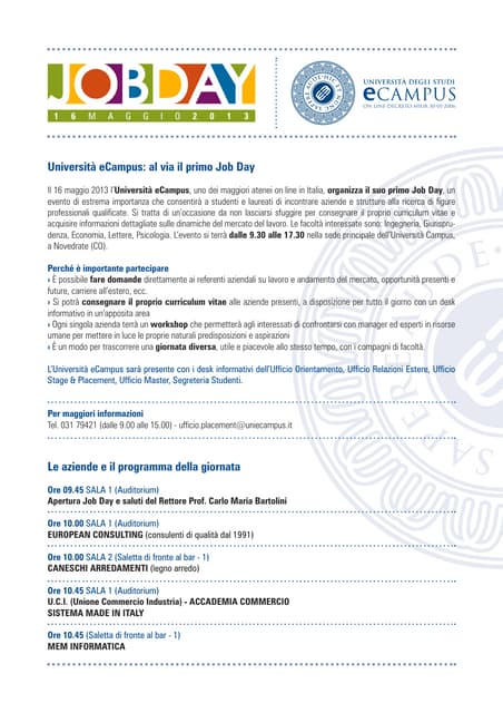 Università Online Ecampus presentations