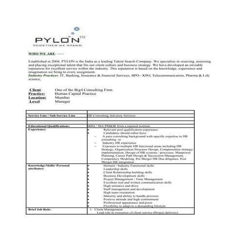 Consultant Evaluation Matrix | PDF