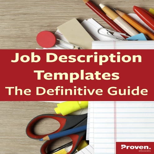 Job Description Templates: The Definitive Guide | PDF