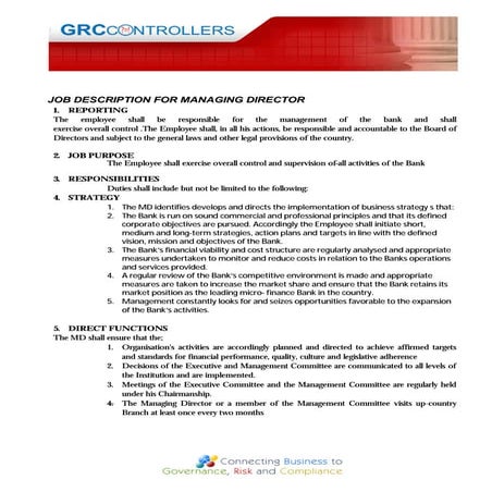 Job description md | PDF