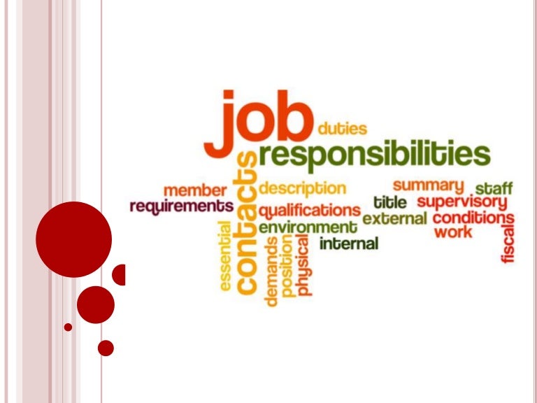 Job Description Report Job Description Report