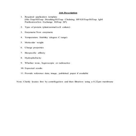 Job descriptions | DOCX