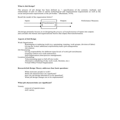 Work Design and Technology | PPT