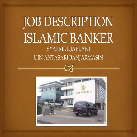 Job Desk Fronliner Banker | PPSX