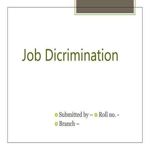 job discrimination.doc