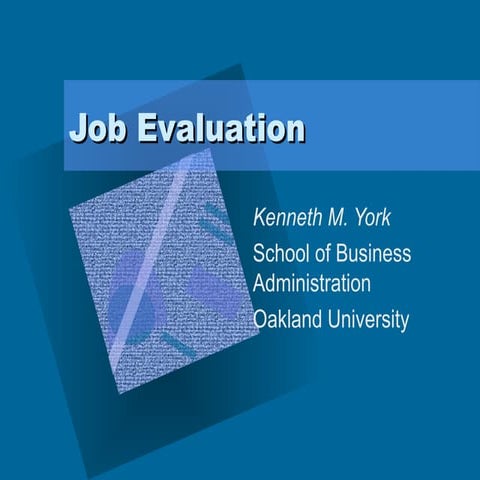 Job evaluation | PPT