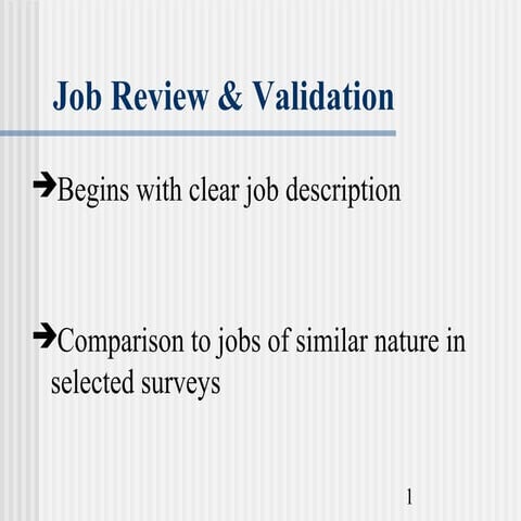 Job evaluation | PPT