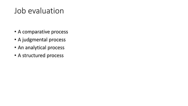 Hay method of job evaluation | PDF