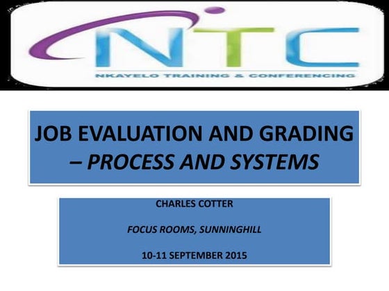 Job evaluation and grading methods | PDF