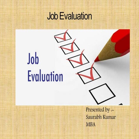 Job evaluation scope_process | PPTX