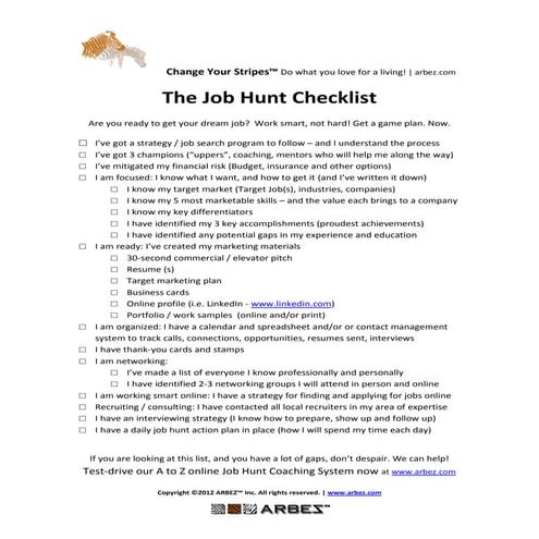 10 Steps To Job Search Success | PDF