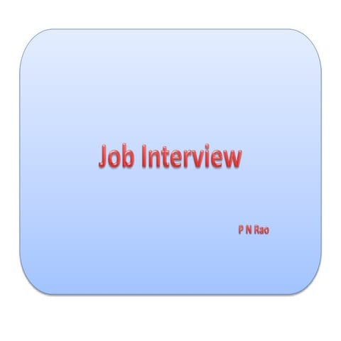 JOB INTERVIEW lesson plan quarter three.pptx