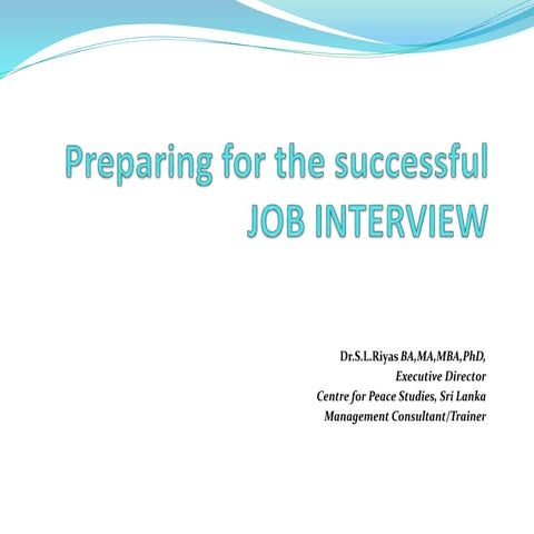 Job interview | PPT
