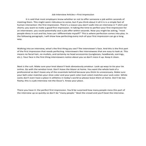 Interview | PPT