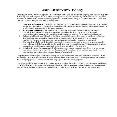 Job Interview Essay.pdf
