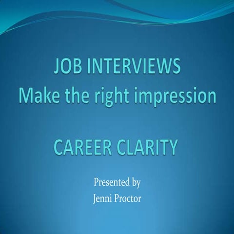 Job interviews | PPT