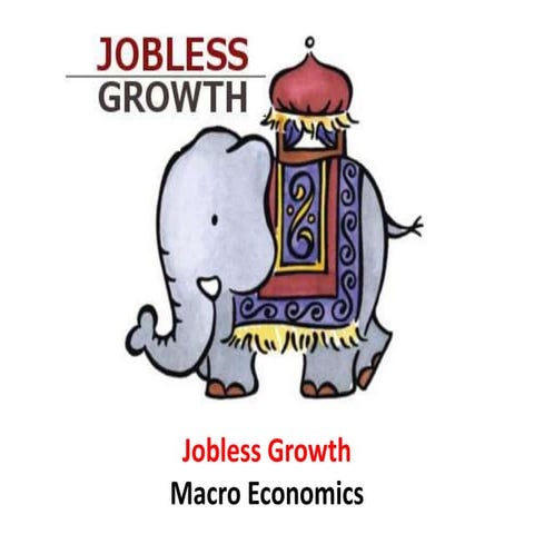 Jobless growth - Manu Melwin Joy | PPT