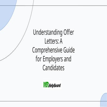 Job Offer Letter Template, Offer Letter Sample | PPTX