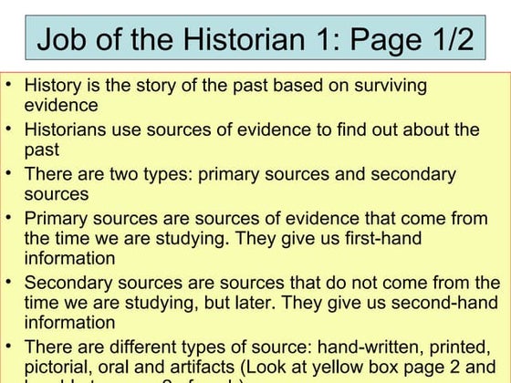 The Sources of History | PDF