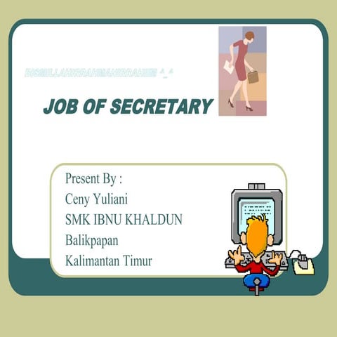 Job of secretary | PPTX