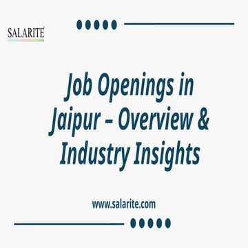 Job Openings in Jaipur – Overview & Industry Insights.pptx