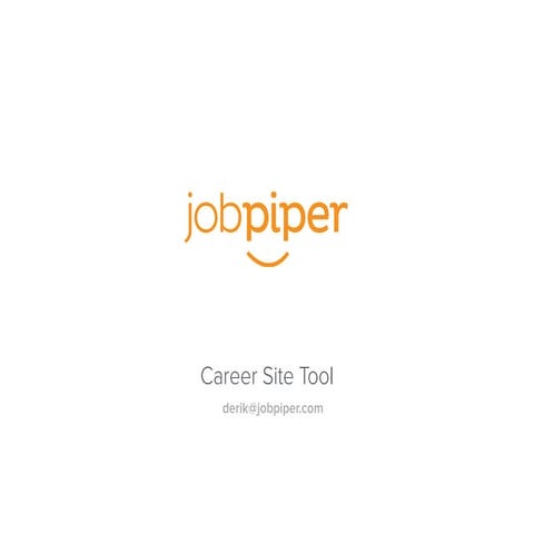 JobPiper Career Site Tool | PDF
