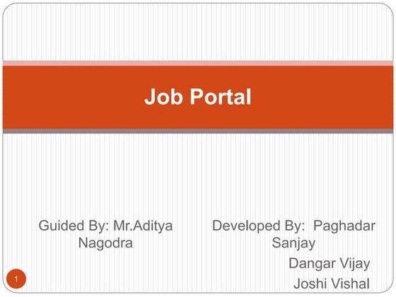 online job portal system | PDF