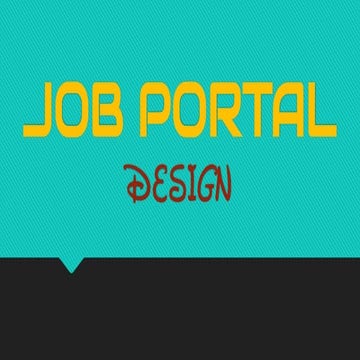 Job portal design | PDF