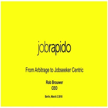 Jobrapido ppt rec+conference_rb march 2 2018 | PDF