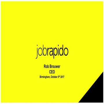 Jobrapido: Digital Disruption in the Recruitment sector ( with notes ...