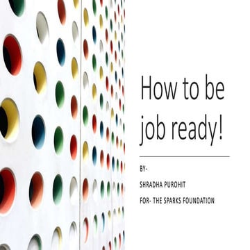 Job readiness and resume! | PPTX