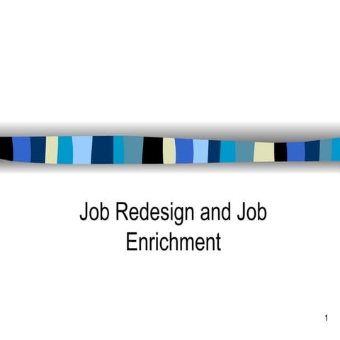 Job redesign | PPT