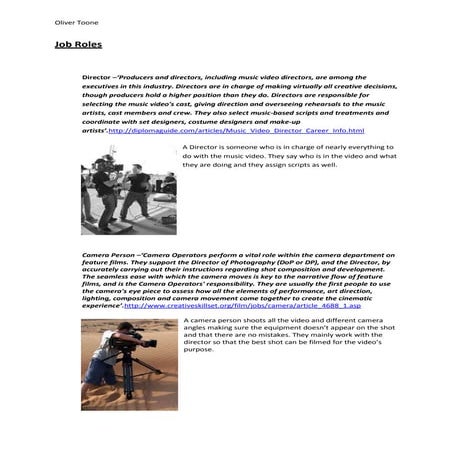 First Assistant Camera | PDF