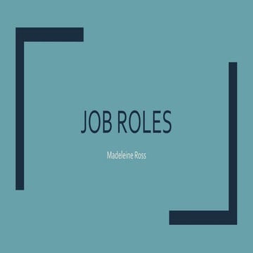 Job roles | PPTX