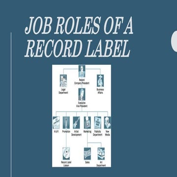 Job roles of a record label | PPTX