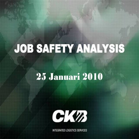 job safey analisis dan job safety observasi | DOCX
