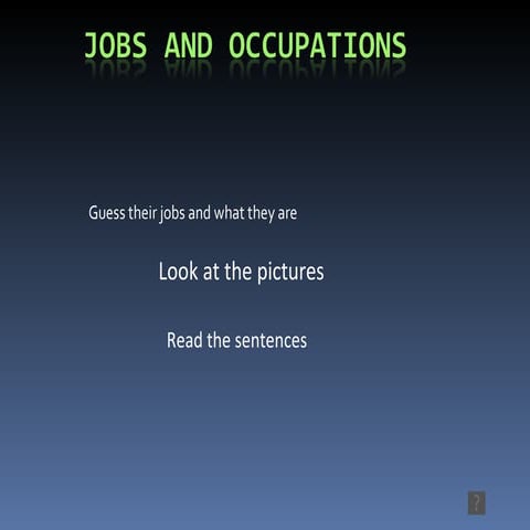 Jobs and professions[2] | PPT