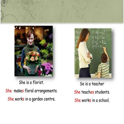 Jobs and simple present | PPTX