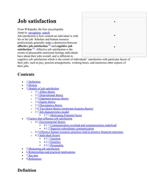 Job satisfaction | PPT