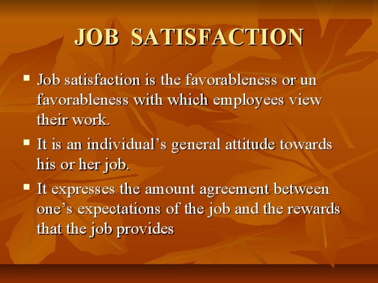 Job Satisfaction job-satisfaction