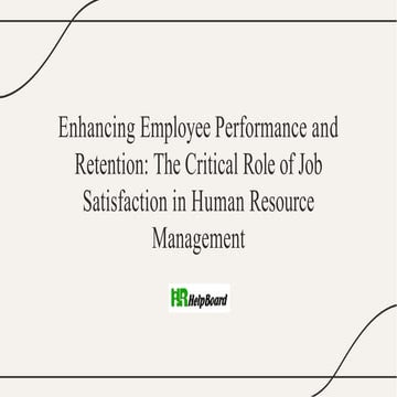 Job Satisfaction Definition and Meaning in HRM | PPT