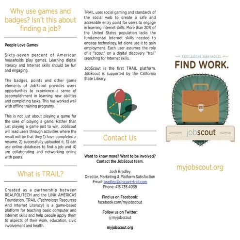 JobScout Trifold | PDF