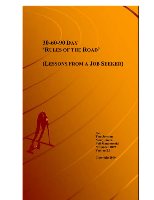 30-60-90 Day Plan | PPT