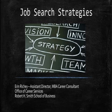 Job Search Strategies | PPT