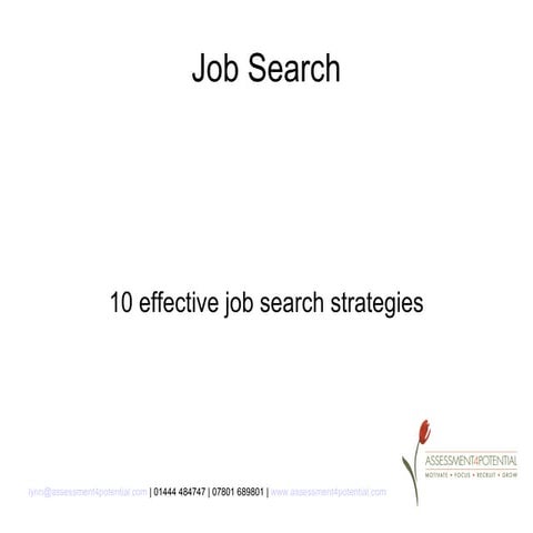 Job search strategy | PPT